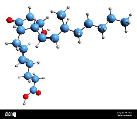 3d Image Of Prostaglandin E2 Skeletal Formula Molecular Chemical
