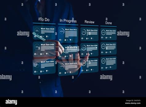 Agile Software Development Or Project Management Using Kanban Or Scrum