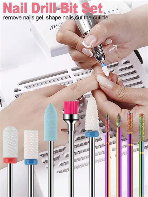 13 Pcs Professional Ceramic Nail Drill Bit Set With Box Electric