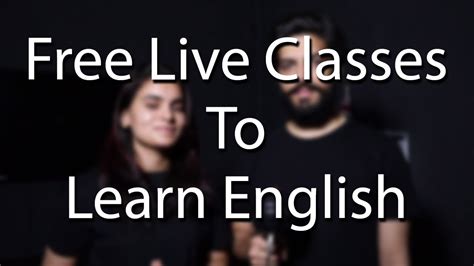 Free Live Classes To Learn English Youtube