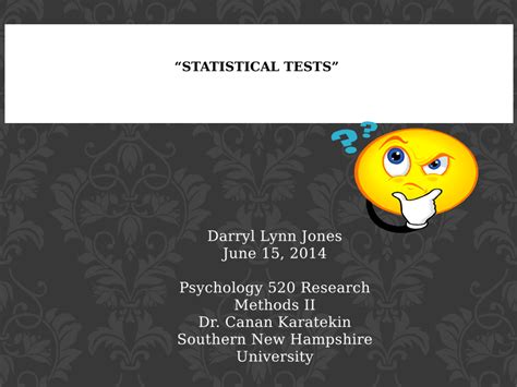 Pdf Statistical Tests