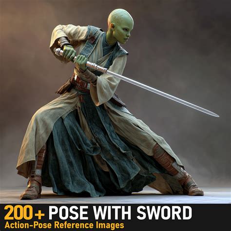 Action Pose Reference Sword