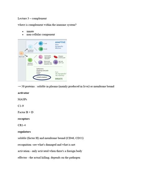 Lecture Complement System Pdf
