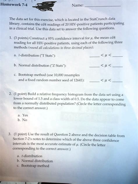 solved homework 7 4 name the data set for this exercise which is