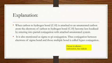 Hyperconjugation Pptx Chemistry Science
