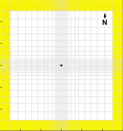 inner model grid used for modflow simulation of pumping conditions