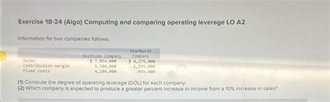 Solved Exercise 18 24 Algo ﻿computing And Comparing