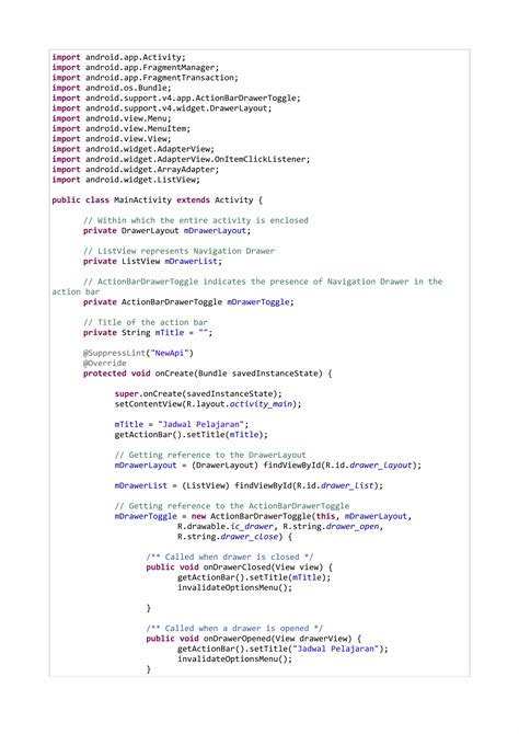Android Sliding Menu Dengan Navigation Drawer Pdf