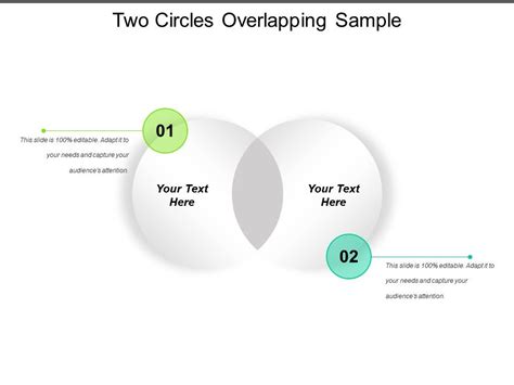 Two Circles Overlapping Sample PowerPoint Slide Presentation Sample Slide PPT Template