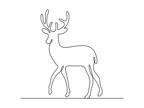 Premium Vector Moose In One Continuous Line Drawing Vector Illustration Premium Vector