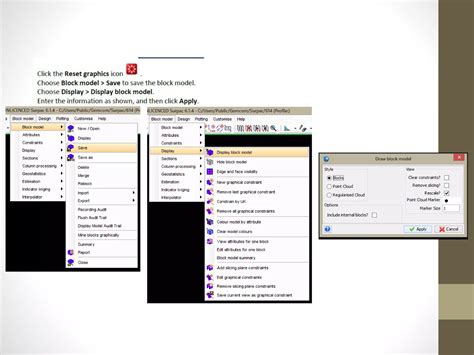Block Modeling Using Surpac Pptx Databases Computer Software And