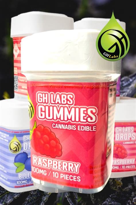 Gh Gummies Raspberry 100mg Gh Labs