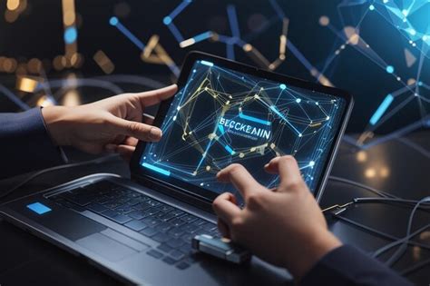 Blockchain Credentials Ensuring Trust Premium Ai Generated Image