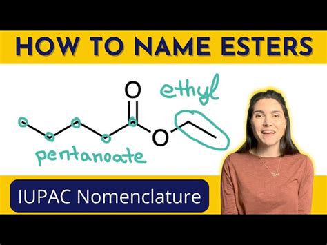 Naming Esters A Level Chemistry