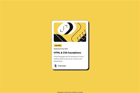 Frontend Mentor Blog Preview Card Using Html And Css Coding Challenge