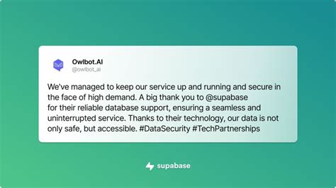 Supabase On Linkedin Keeping Your Data Available And Secure For Your
