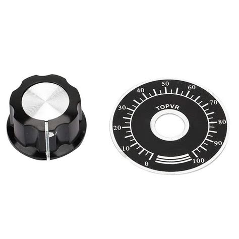Topvr Potentiometer Dial Scale 0 100 Potentiometer Dial