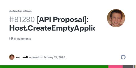 Api Proposal Hostcreateemptyapplicationbuilder · Issue 81280