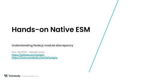 Hands On Native Esm Jsconf Jp 2022 Speaker Deck
