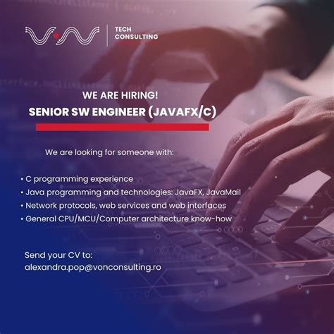 Alexandra Pop On Linkedin We Are Hiring Senior Sw Engineer Javafxc