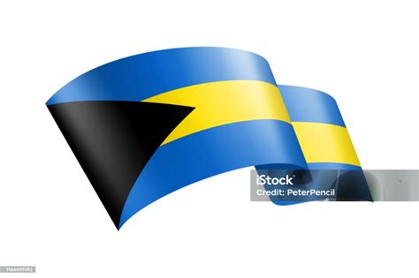 바하마 국기 리본 바하마 국기 헤더 배너입니다 벡터 스톡 일러스트 3차원 형태에 대한 스톡 벡터 아트 및 기타 이미지 3차원 형태 국기 그림자 Istock