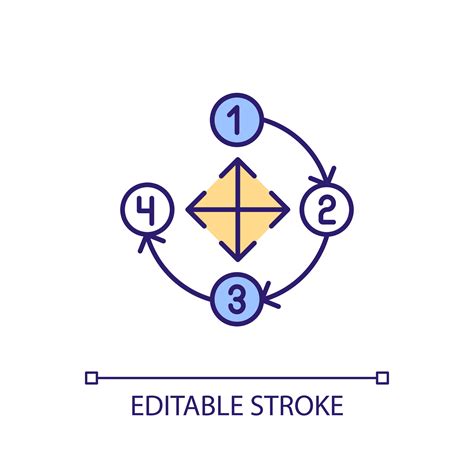 stages on way to goal rgb color icon business task solution roadmap product performance cycle
