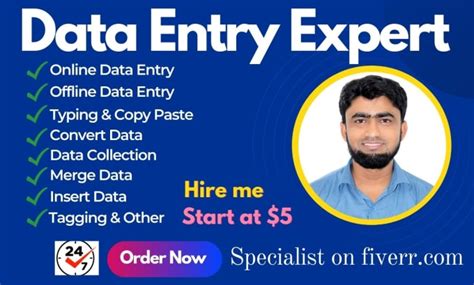 Do Data Entry Copy Paste Insert Data Typing Convert Data Merge Data By