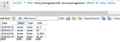 JDBC MYSQL ORDER BY Works In MYSQL Workbench But Not Java Application
