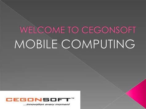 Mobile Computing Introduction Ppt Internet Computing