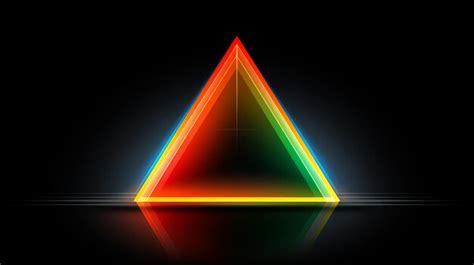 Premium Photo Triangle Rainbow Prism Light Effect Background Overlay