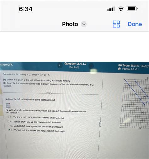 solved consider the functions y ∣x∣ and y ∣x−6∣−1 a