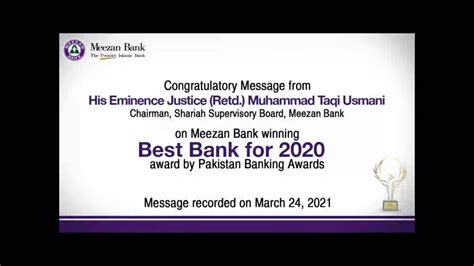 Siddiq Ullah Majaki On Linkedin Mufti Muhammad Taqi Usmani Congratulates Meezan Bank