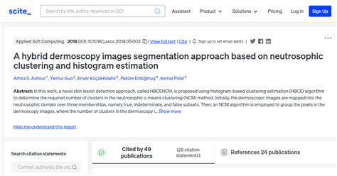 A Hybrid Dermoscopy Images Segmentation Approach Based On Neutrosophic Clustering And Histogram