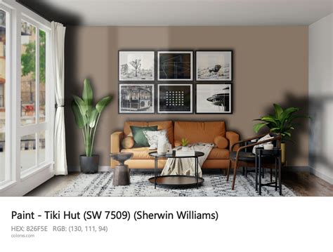 Sherwin Williams Tiki Hut Sw 7509 Paint Color Codes Matching