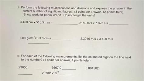 Solved Perform The Following Additions And Subtractions Chegg