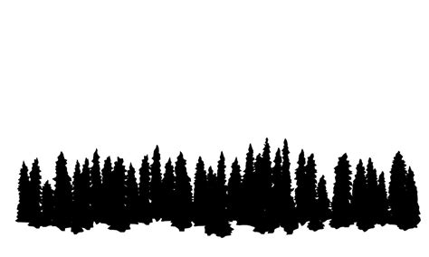 Treeline Silhouette Vector At Getdrawings Free Downlo Vrogue Co