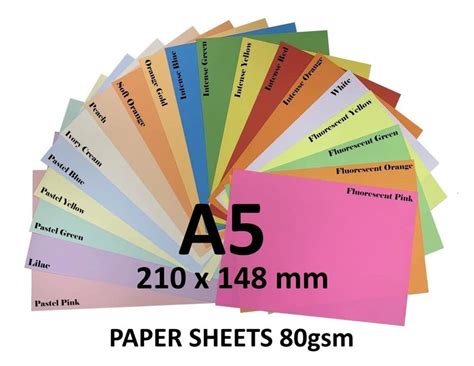 A5 Paper Sheets