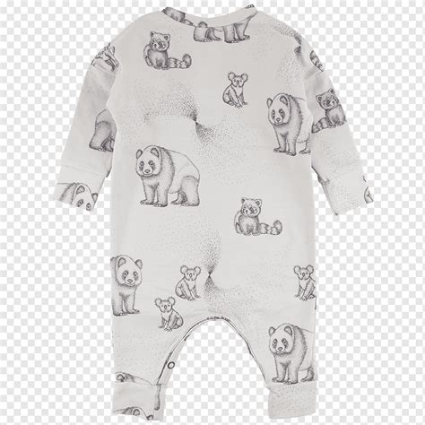 베이비 And 유아 원피스 팬츠 점프 수트 바디 수트 스냅 패스너 팬더 프린트 화이트 다른 사람 발 Png Pngwing