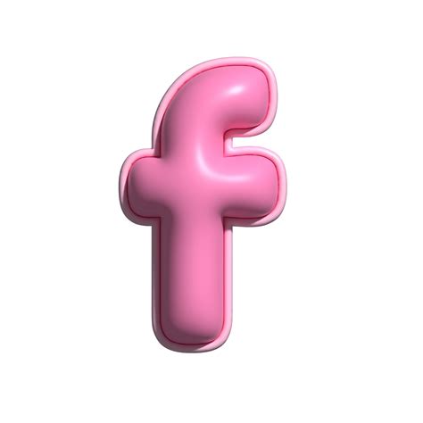 The Letter F In Pink
