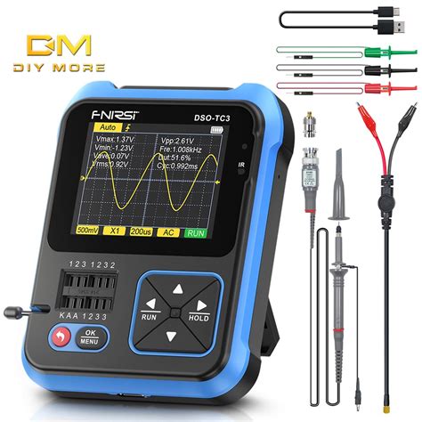 DIYMORE FNIRSI Digital Oscilloscope DSO TC3 Transistor Tester LCR Meter Three In One Portable