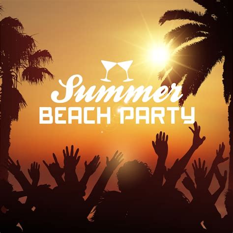 Premium Vector | Summer beach party background
