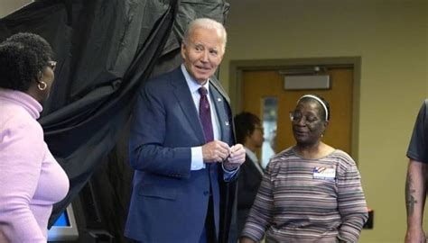 President Joe Biden Casts Early Ballot In Delaware For Upcoming Election