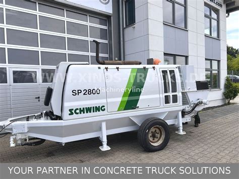 Schwing Sp2800 Stationary Concrete Pump For Sale From Germany Sulzemoos