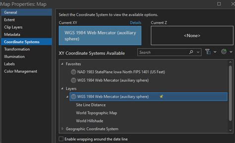 Which Coordinate Systems For A Map In Arcgis Pro I Esri Community