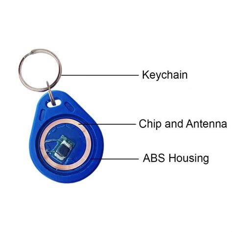 RFID Key Fob KHz Keyfob Tag For Door Access Control System Blue
