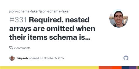 required nested arrays are omitted when their items schema is empty