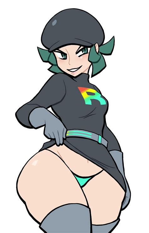 Rule 34 Big Hat Female Female Focus Female Only Green Eyes Green Hair Green Panties