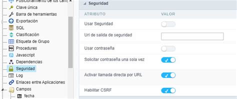 seguridad en scriptcase