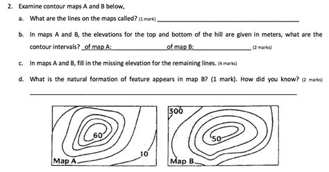 Solved Examine Contour Maps A And B Below A What Are Chegg