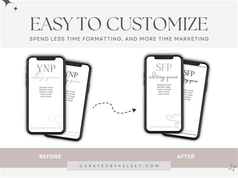 Canva Editing Queue Instagram Story Marketing Photography Template